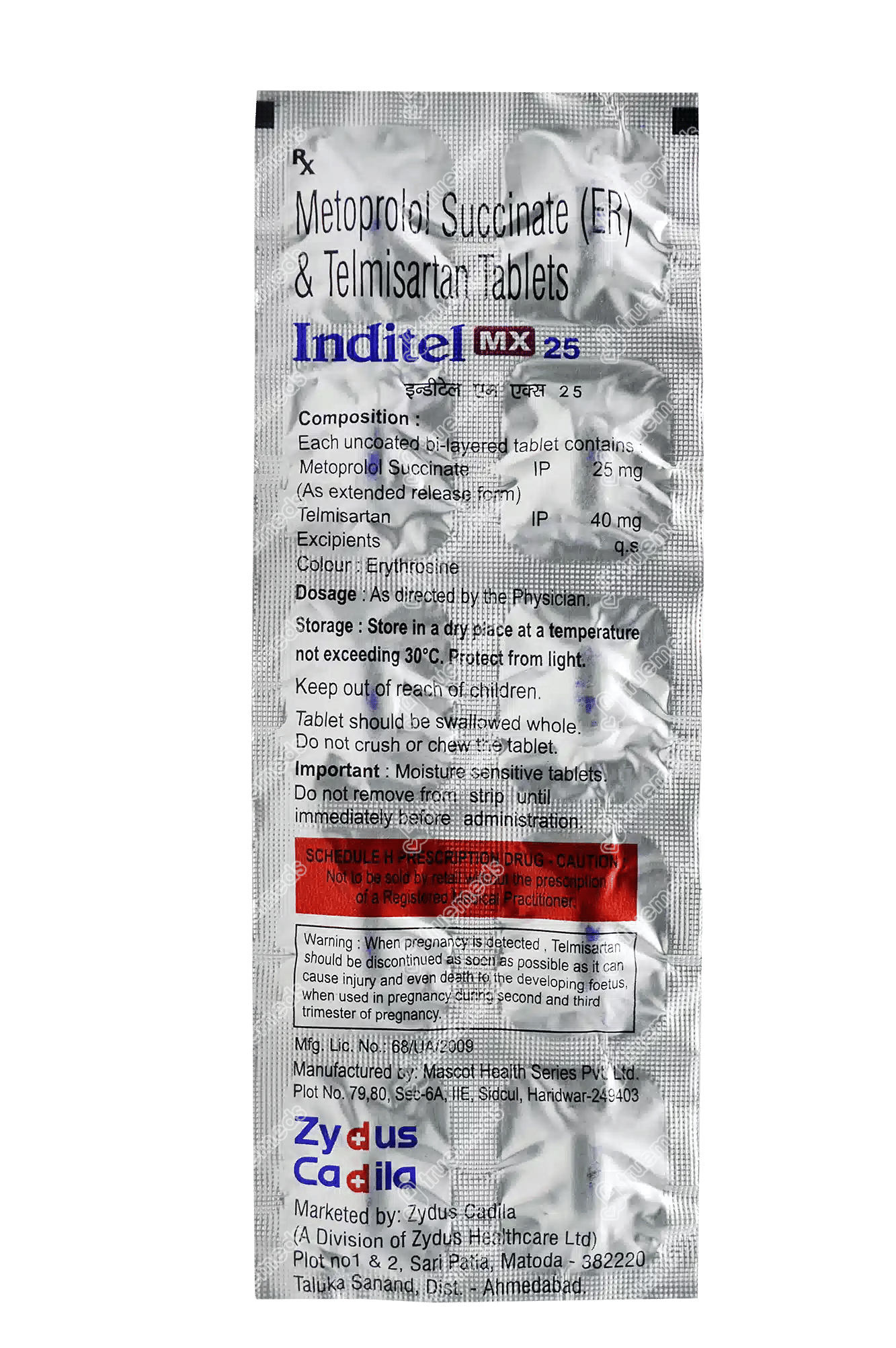 Inditel Mx 40/25 MG Er | Order Inditel Mx 40/25 MG Tablet Er Online at ...