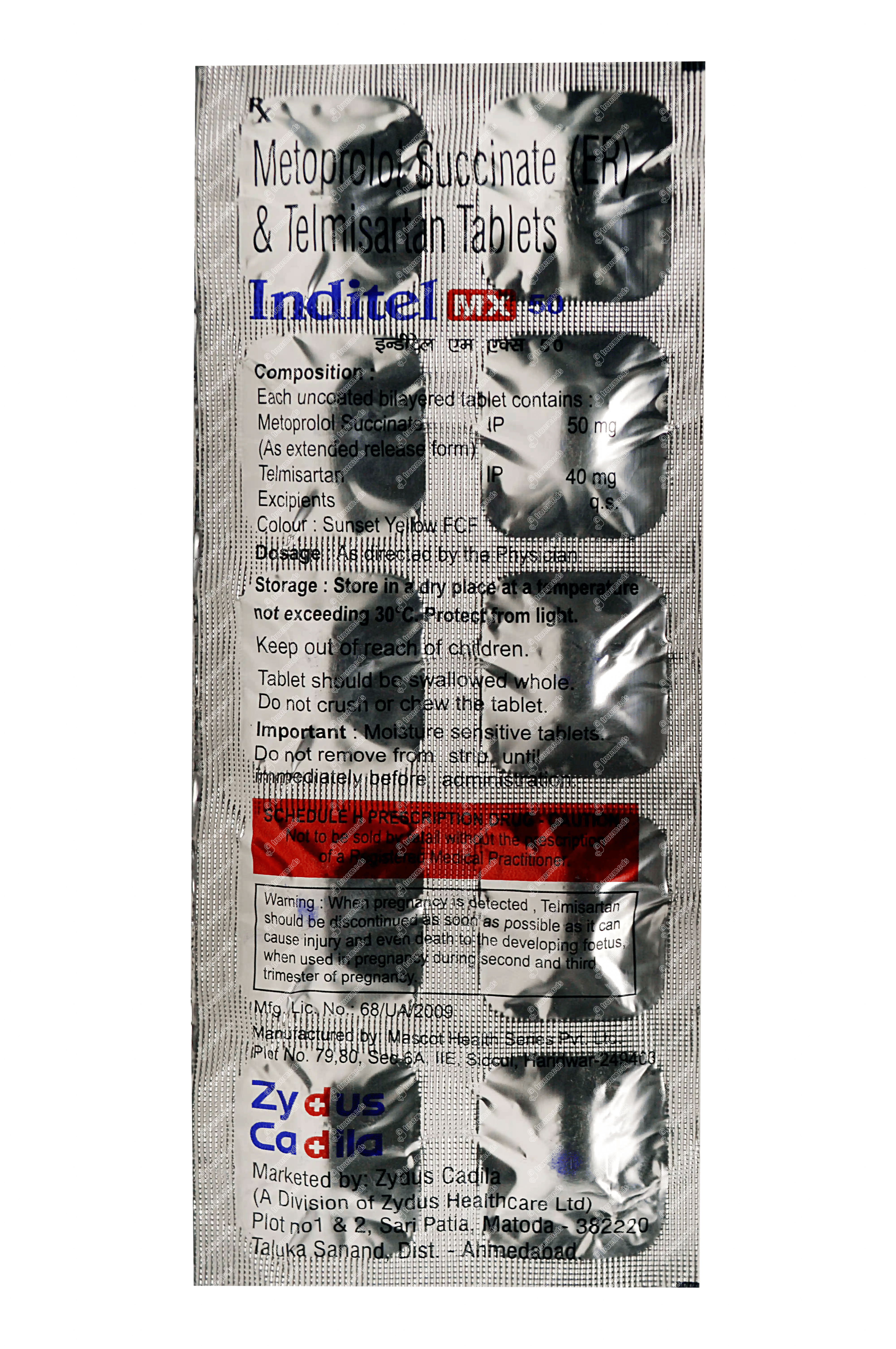 Inditel Mx 50 Tablet 10: Uses, Side Effects, Price & Substitutes