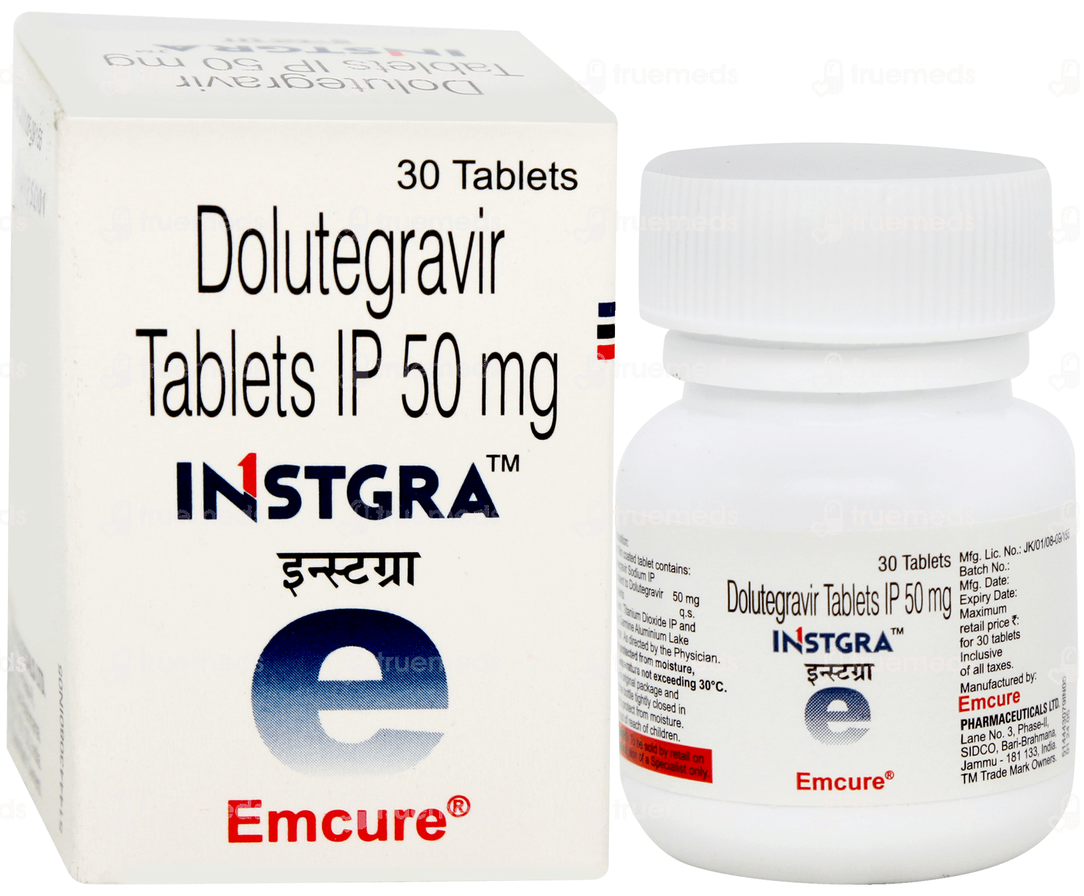 Instgra 50 MG | Order Instgra 50 MG Tablet Online at Truemeds