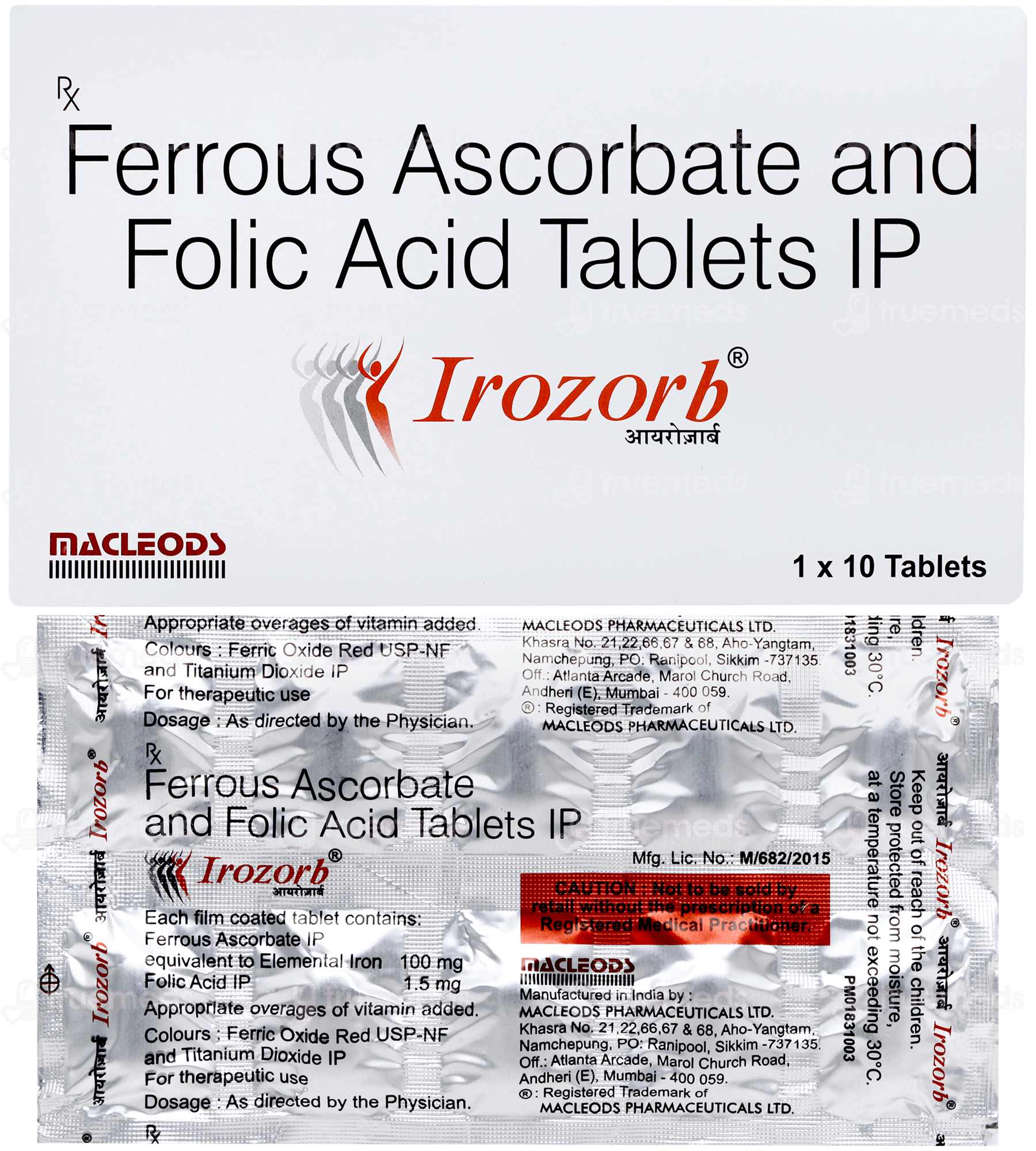 Irozorb 100/1.5 MG | Order Irozorb 100/1.5 MG Tablet Online at Truemeds