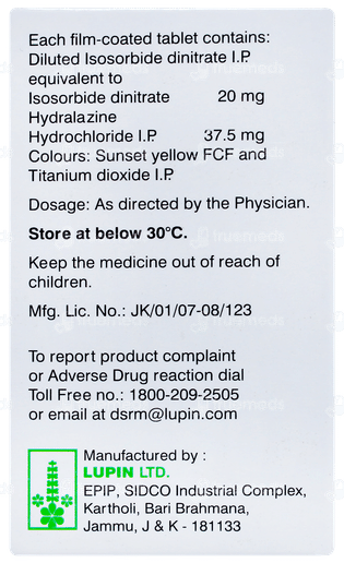 Isolazine 20/37.5 MG | Order Isolazine 20/37.5 MG Tablet Online at Truemeds