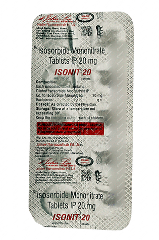 Isonit 20 MG | Order Isonit 20 MG Tablet Online at Truemeds