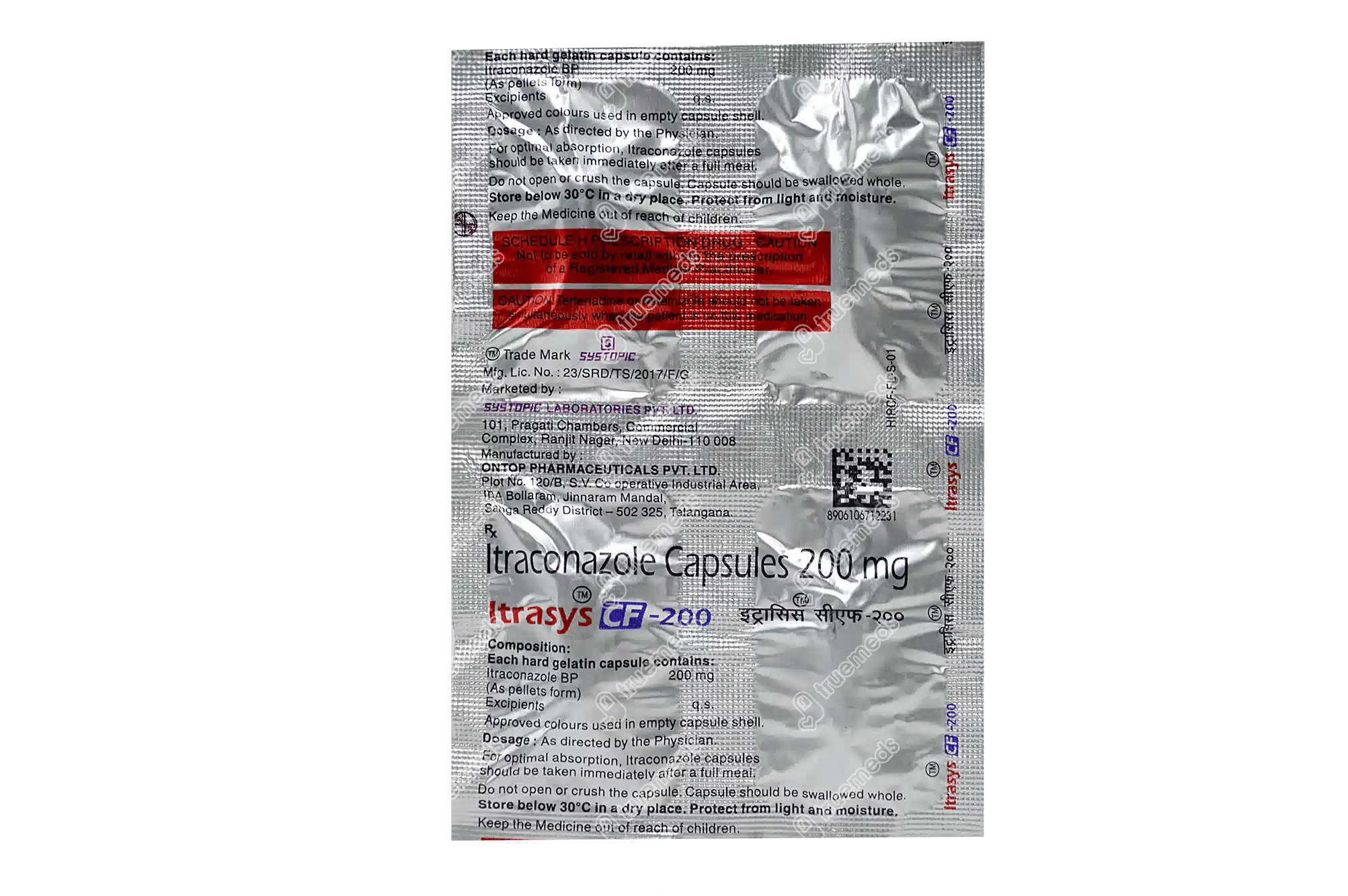 Itrasys Cf 200 Capsule 4: Uses, Side Effects, Price & Substitutes