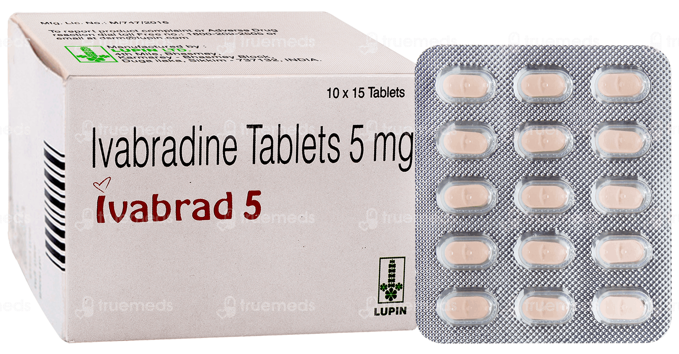 Ivabrad 5 Tablet: Uses, Side Effects, Price & Substitutes