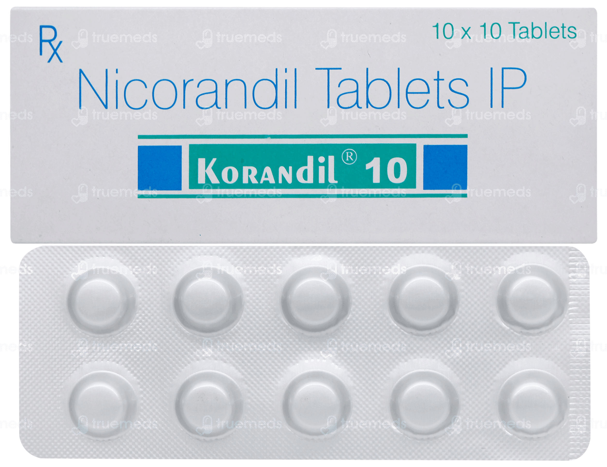 Korandil 10 Mg Tablet 10 - Uses, Side Effects, Dosage, Price | Truemeds