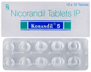 Korandil 5 Mg Tablet 10 - Uses, Side Effects, Dosage, Price | Truemeds
