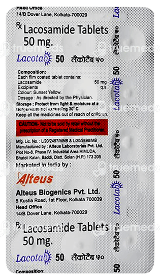 Lacotab 50 MG | Order Lacotab 50 MG Tablet Online at Truemeds