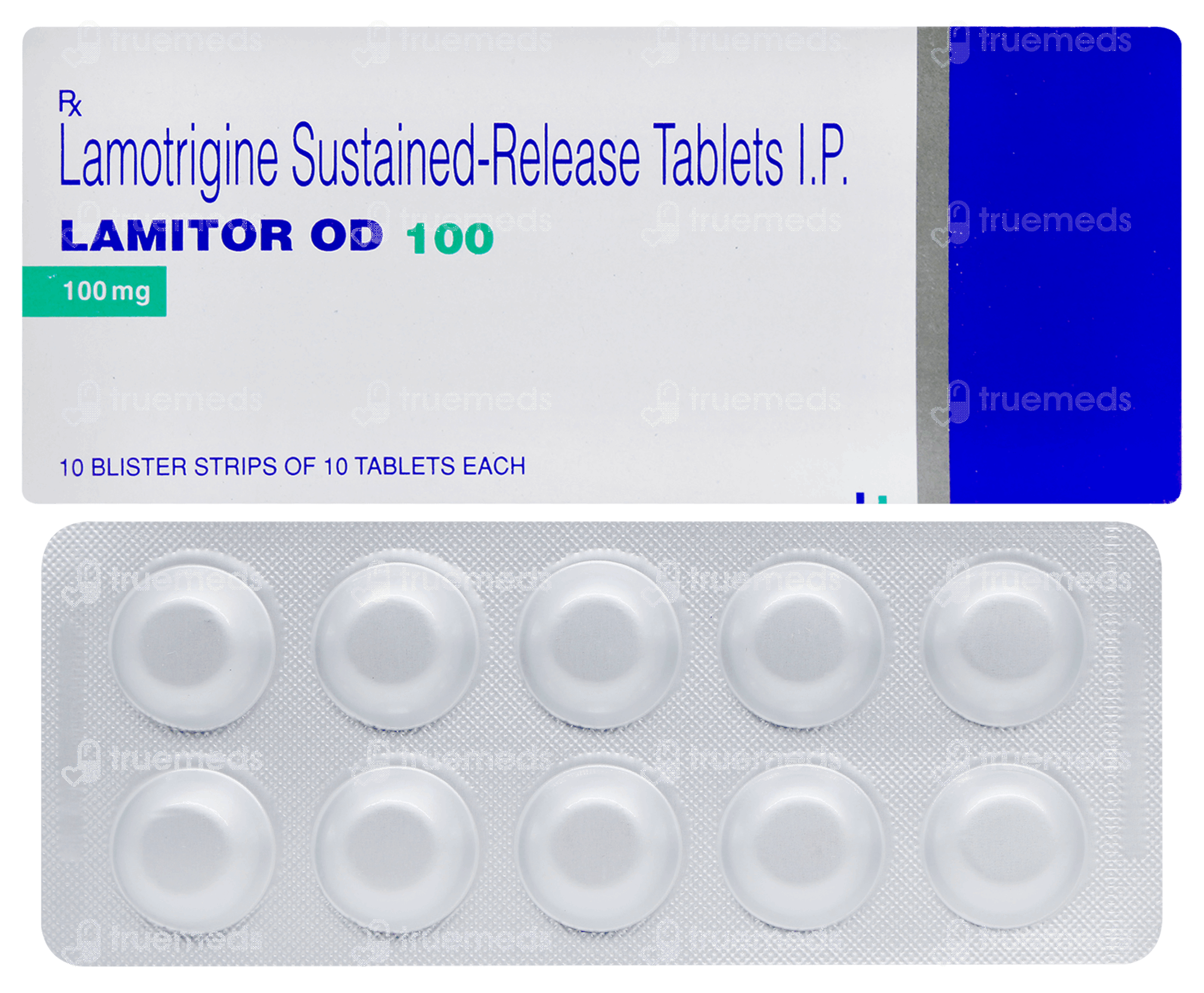 Lamitor Od 100 MG | Order Lamitor Od 100 MG Tablet Online at Truemeds
