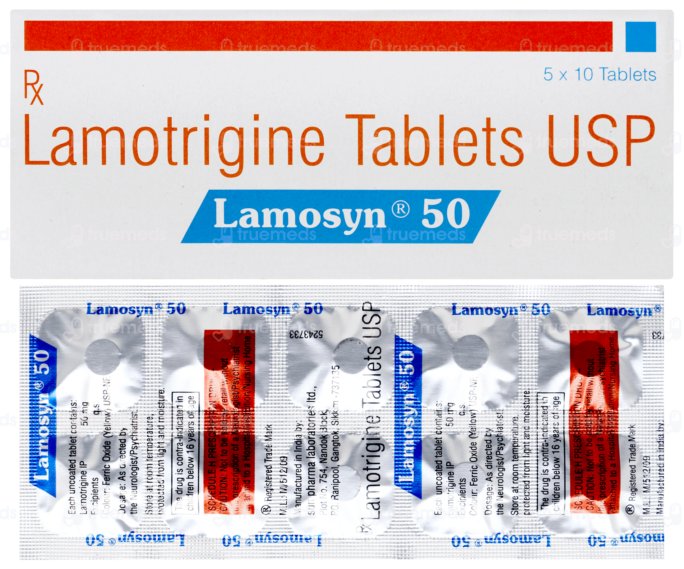 Lamosyn 50 MG | Order Lamosyn 50 MG Tablet Online at Truemeds