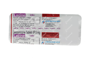Lazine 5 Mg Tablet 10 - Uses, Side Effects, Dosage, Price | Truemeds