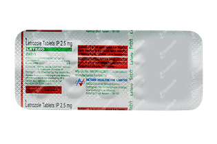 Letero 25 Mg Tablet 10 - Uses, Side Effects, Dosage, Price | Truemeds