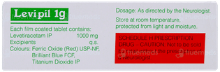 Levipil 1000 Mg Tablet 10 - Uses, Side Effects, Dosage, Price | Truemeds