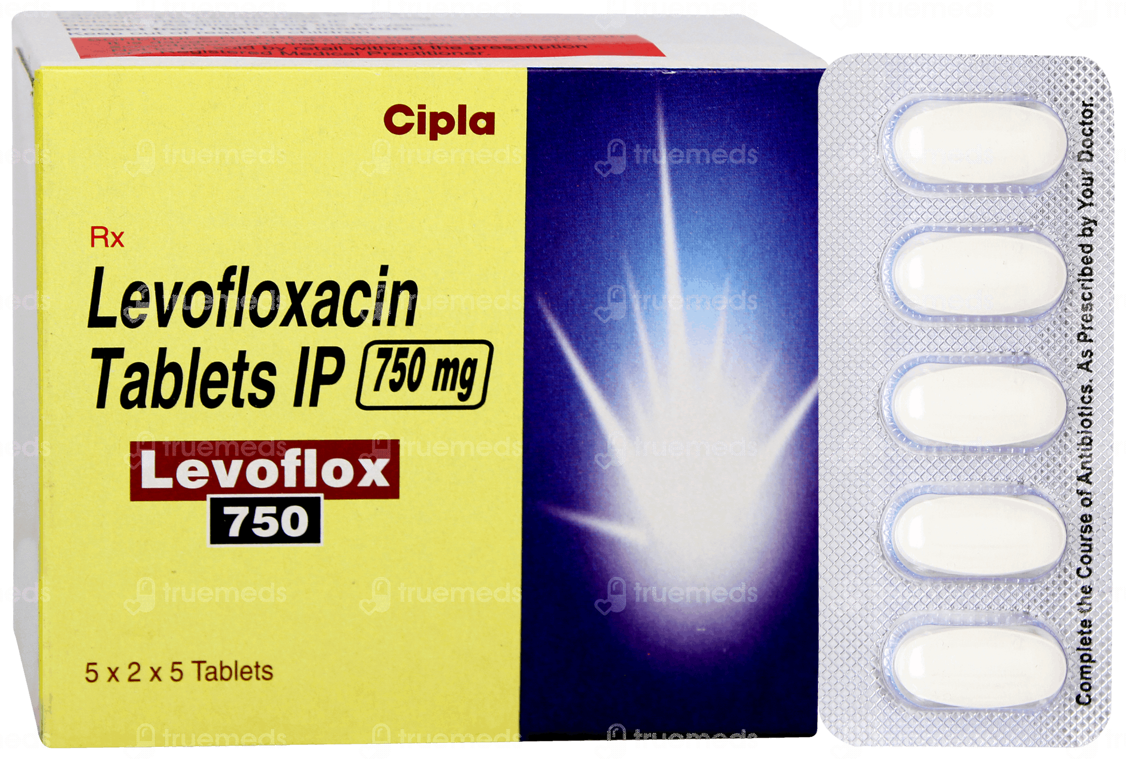 Levoflox 750 MG | Order Levoflox 750 MG Tablet Online at Truemeds