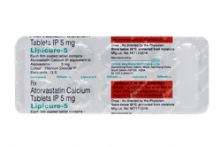 Lipicure 5 MG Tablet 10 - Uses, Side Effects, Dosage, Price | Truemeds