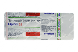 Lipigo 20 MG Tablet 10 - Uses, Side Effects, Dosage, Price | Truemeds