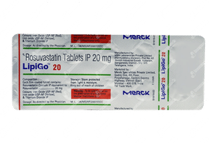 Lipigo 20 Mg Tablet 10 - Uses, Side Effects, Dosage, Price | Truemeds