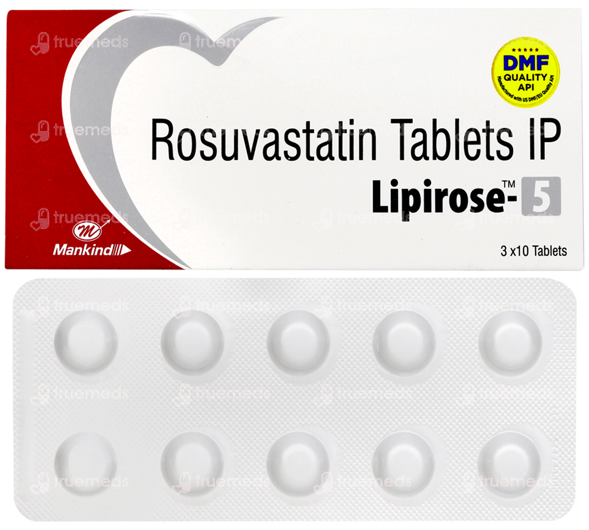 Lipirose 5 Tablet 10: Uses, Side Effects, Price & Substitutes