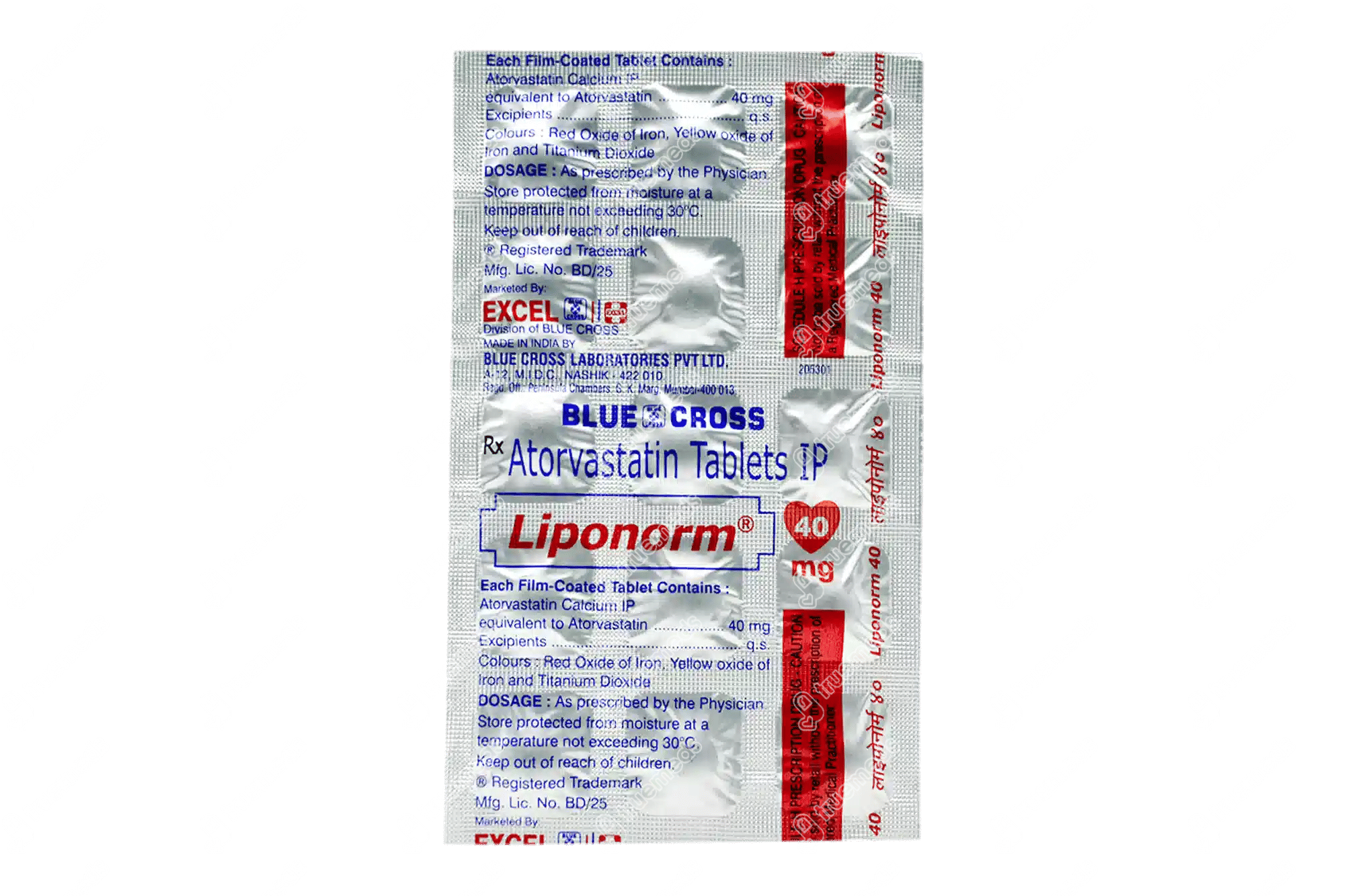 Liponorm 40mg Tablet 15: Uses, Side Effects, Price & Substitutes