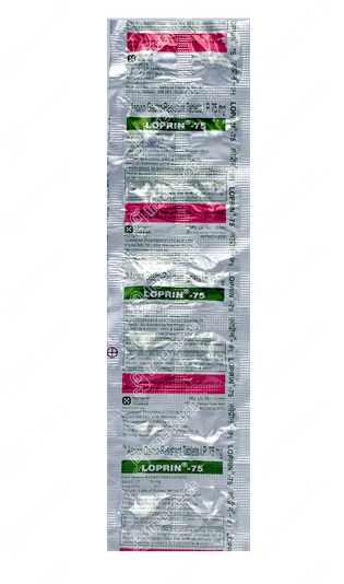 Loprin 75 MG | Order Loprin 75 MG Tablet Online at Truemeds