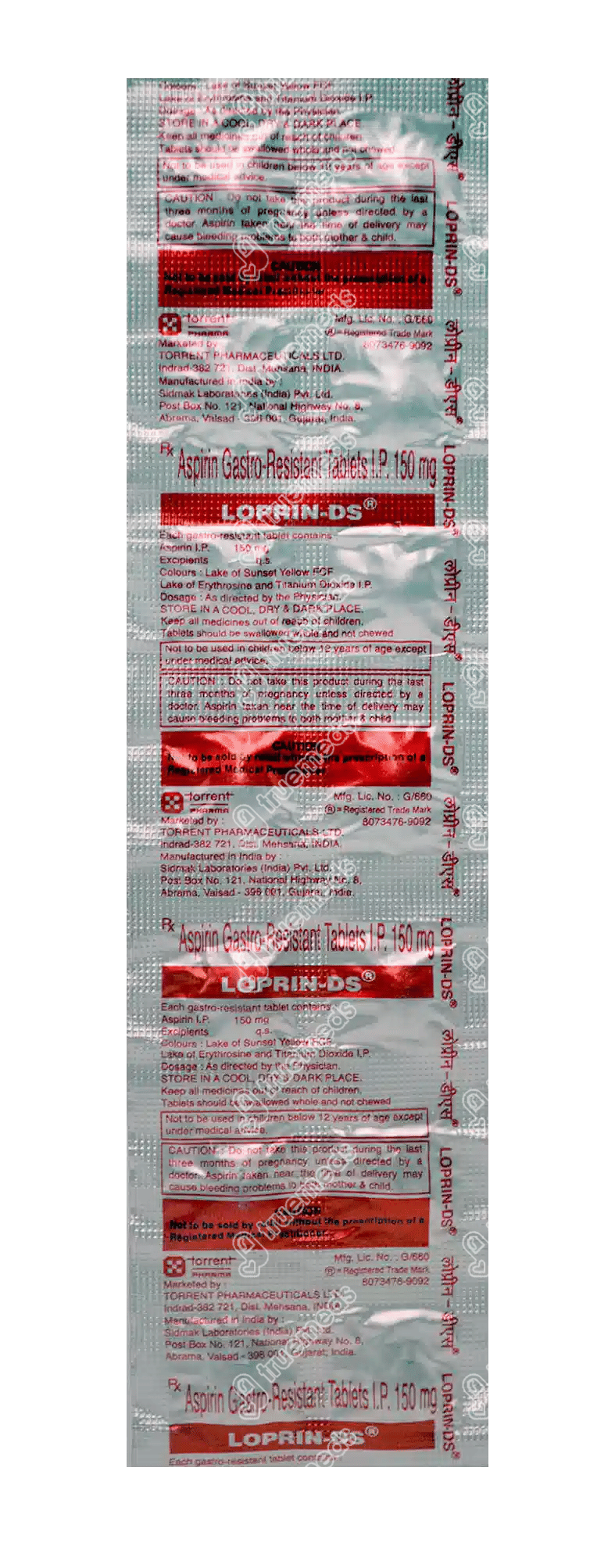 Loprin Ds New Tablet 14 - Uses, Side Effects, Dosage, Price | Truemeds