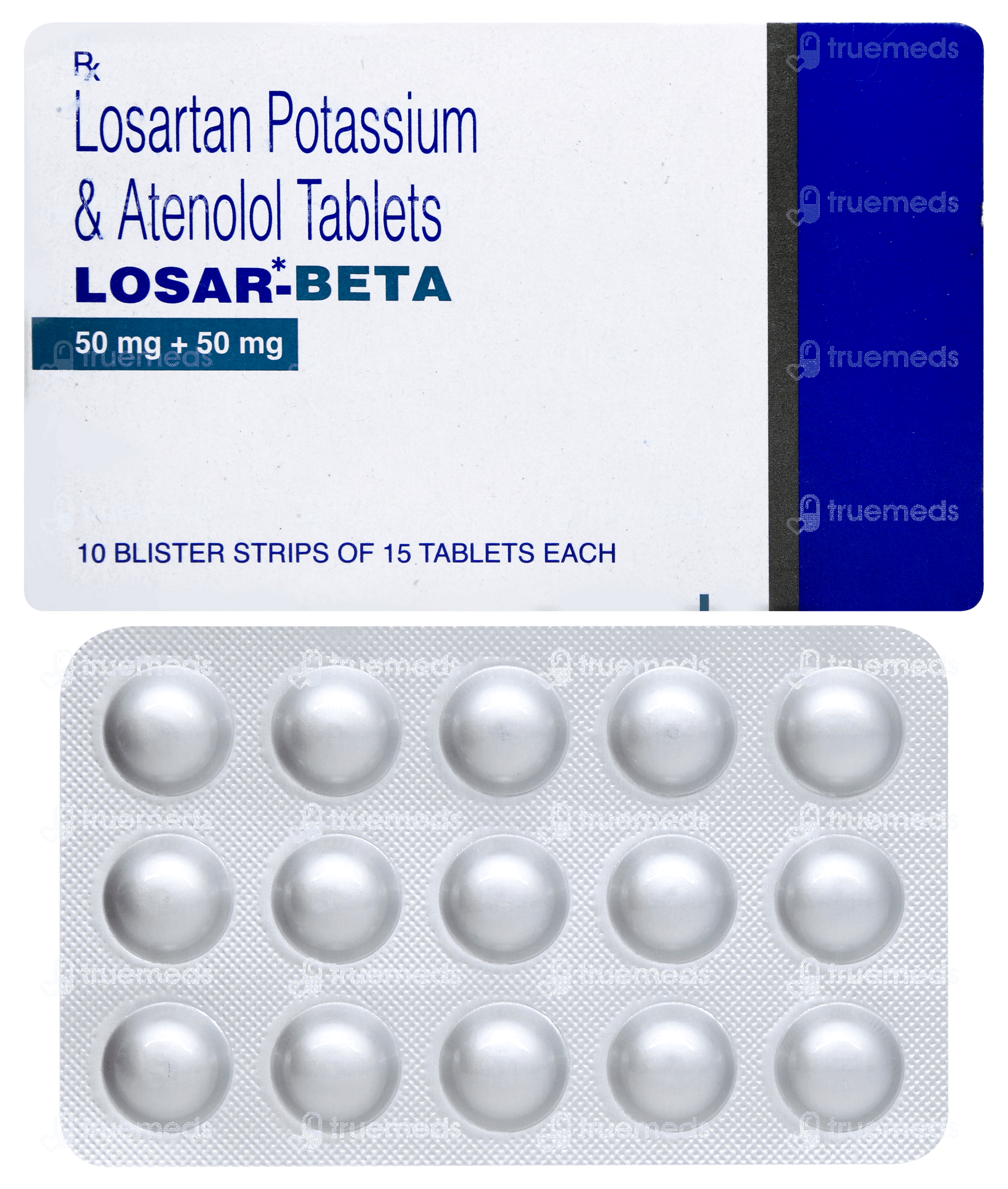 Losar Beta 50/50 MG | Order Losar Beta 50/50 MG Tablet Online at Truemeds