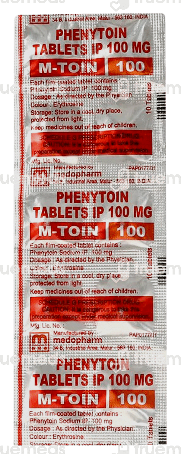 M Toin 100 MG | Order M Toin 100 MG Tablet Online at Truemeds
