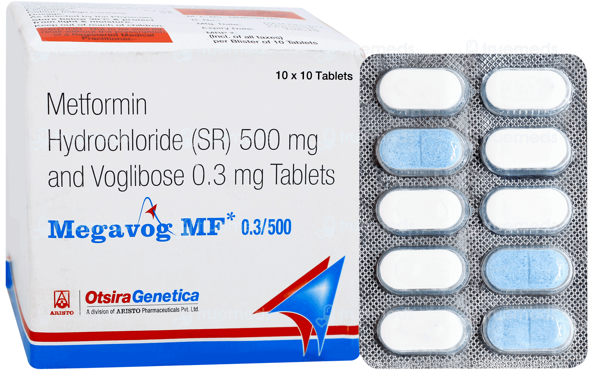 Megavog Mf 0.3/500 Tablet 10: Uses, Side Effects, Price & Substitutes