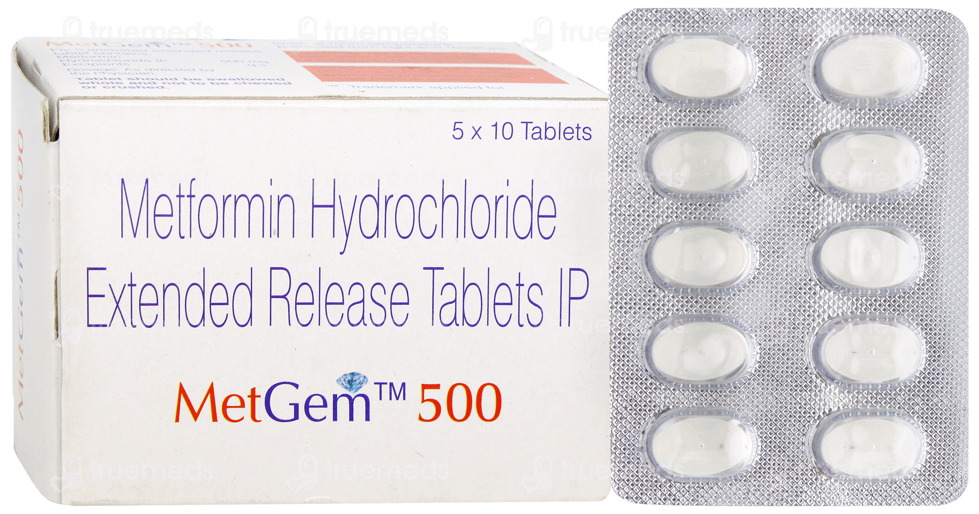 Metgem 500 Tablet 10: Uses, Side Effects, Price & Substitutes