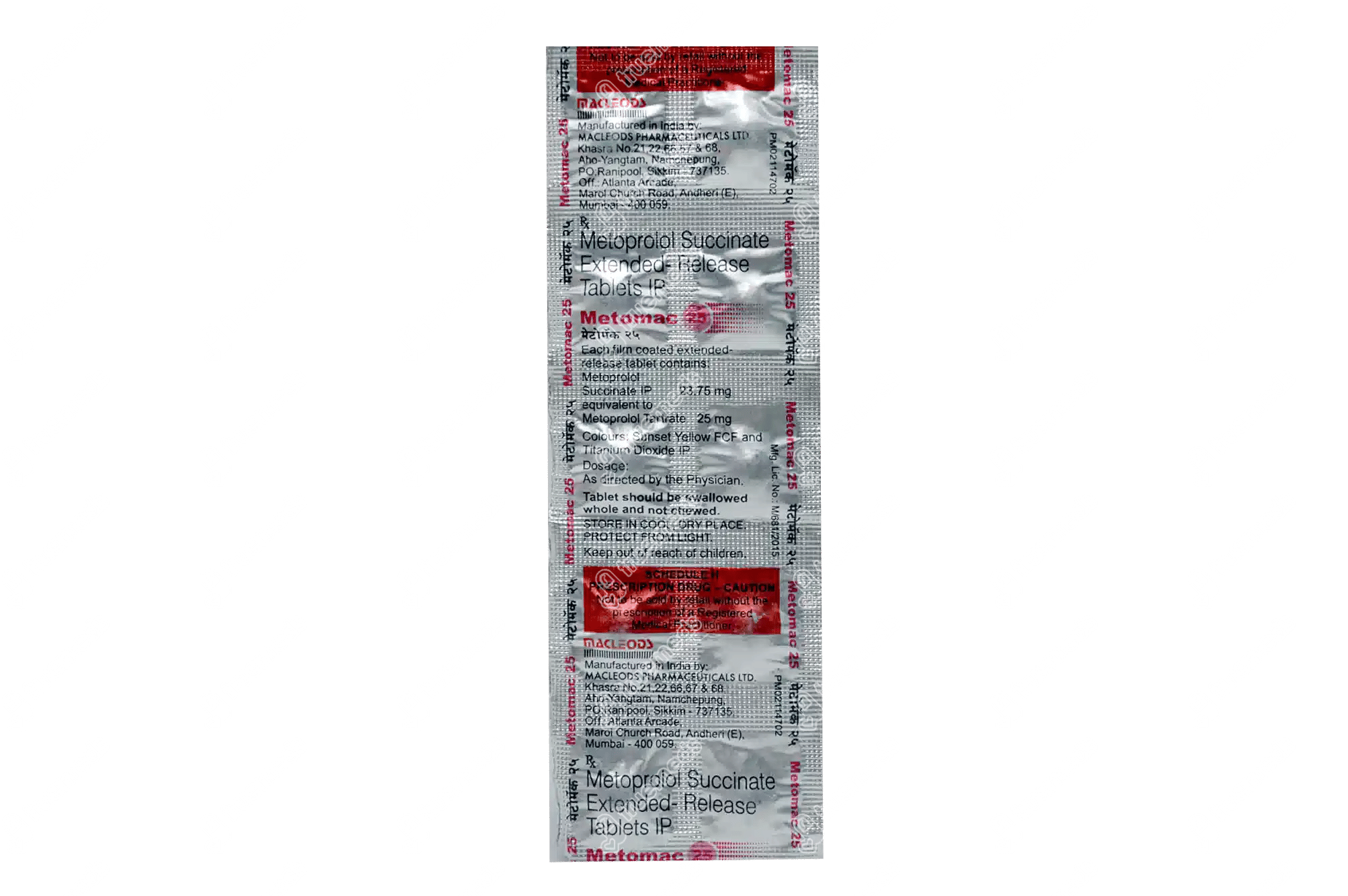 Metomac 25 Tablet 10: Uses, Side Effects, Price & Substitutes