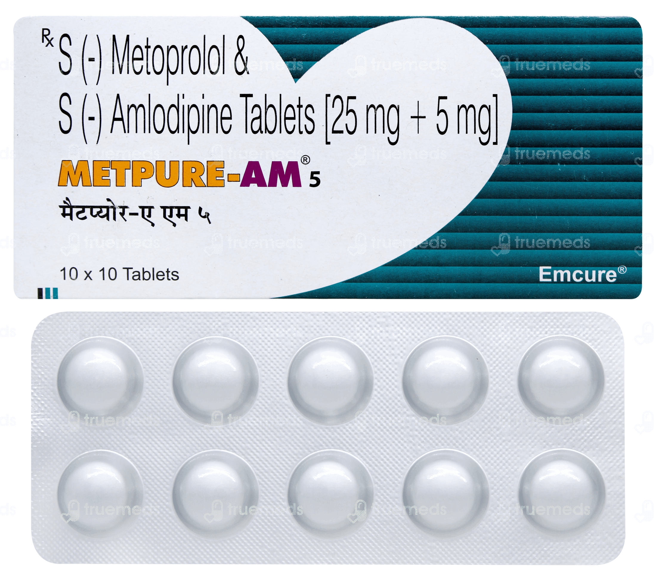 Metpure Am 25/5 MG | Order Metpure Am 25/5 MG Tablet Mr Online at Truemeds