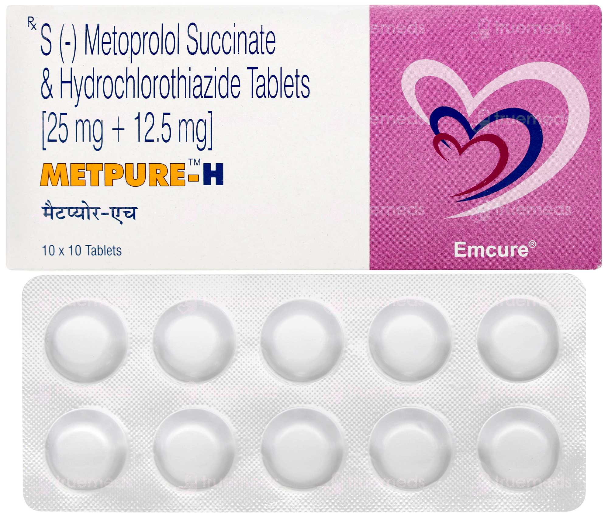 Metpure H 25/12.5 MG | Order Metpure H 25/12.5 MG Tablet Online at Truemeds