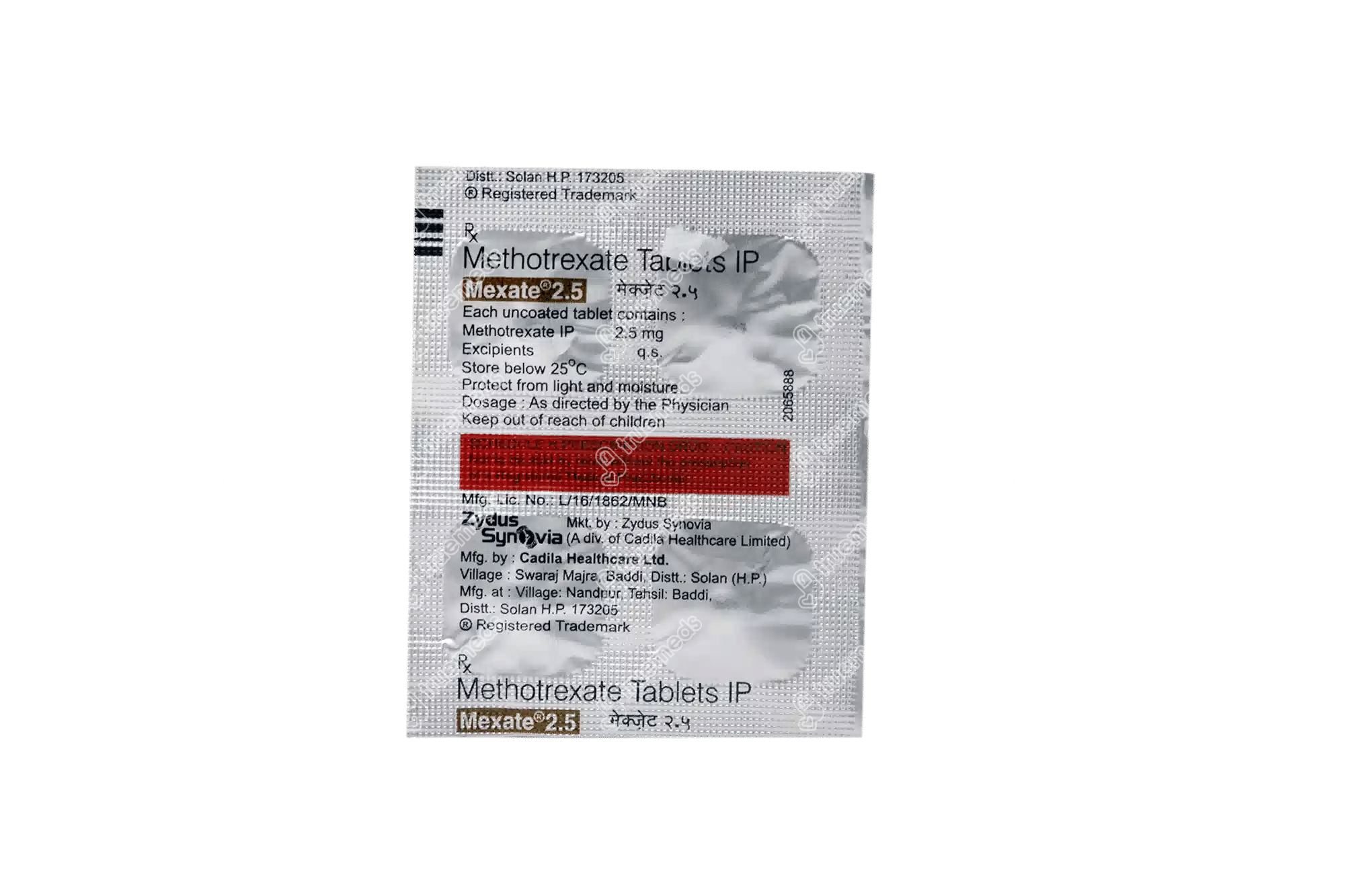 Mexate 2.5 MG | Order Mexate 2.5 MG Tablet Online at Truemeds