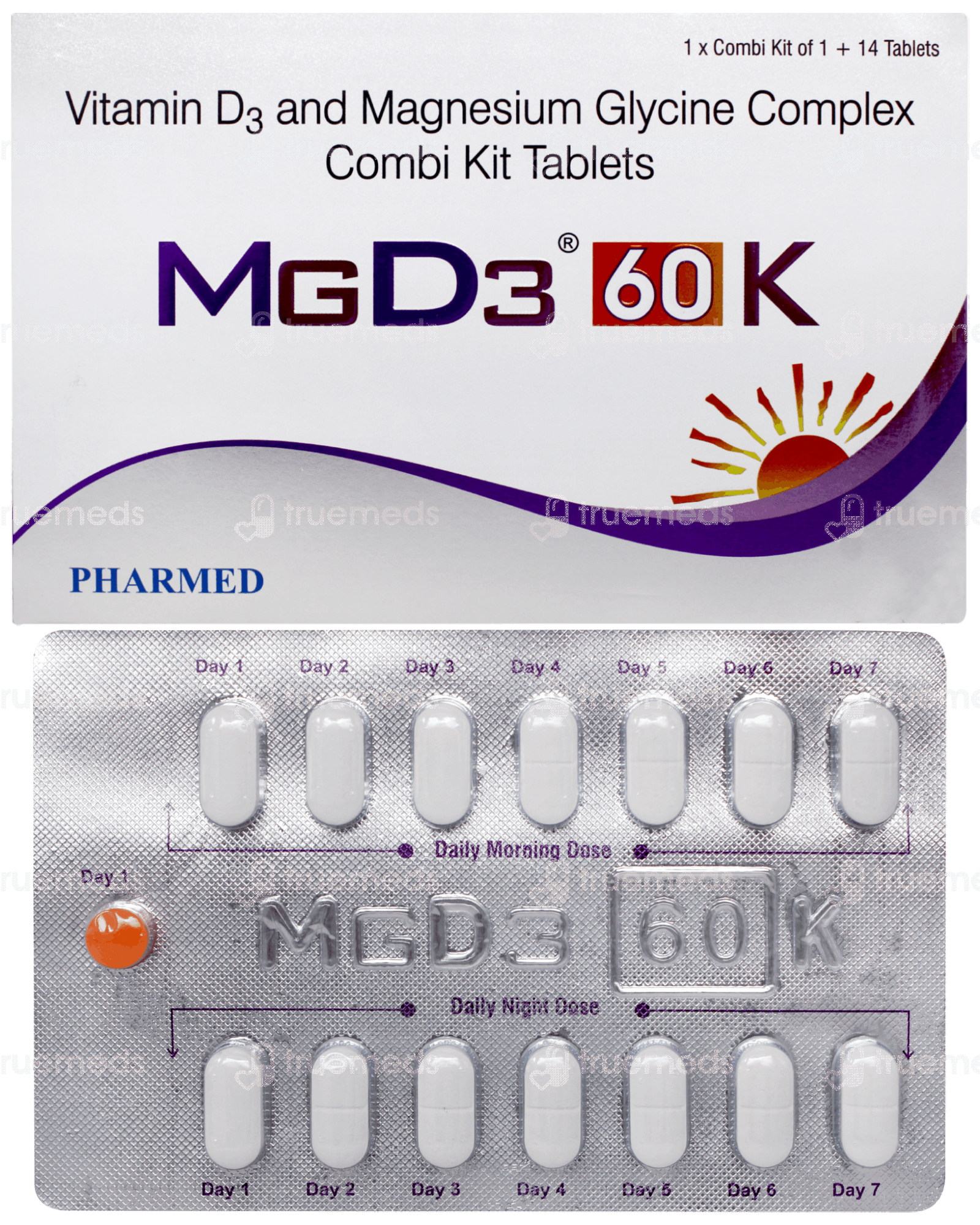 Mgd3 60000 Iu/250mg Combi Kit | Order MGD3 60000 IU/250MG Tablet 15 ...