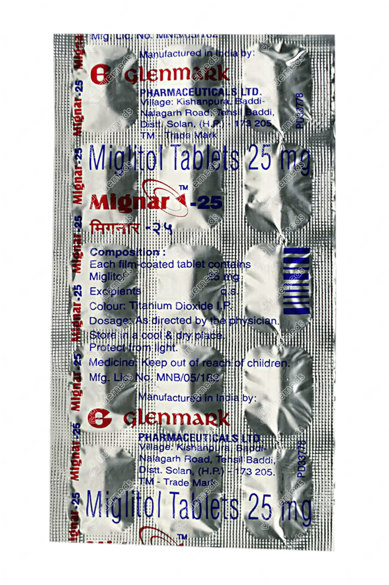 Mignar 25 Mg Tablet 15 - Uses, Side Effects, Dosage, Price | Truemeds