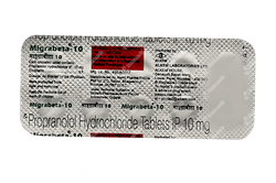 Migrabeta 10 MG Tablet 10 - Uses, Side Effects, Dosage, Price | Truemeds