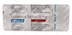 Mimod 25 MG Tablet 10 - Uses, Side Effects, Dosage, Price | Truemeds