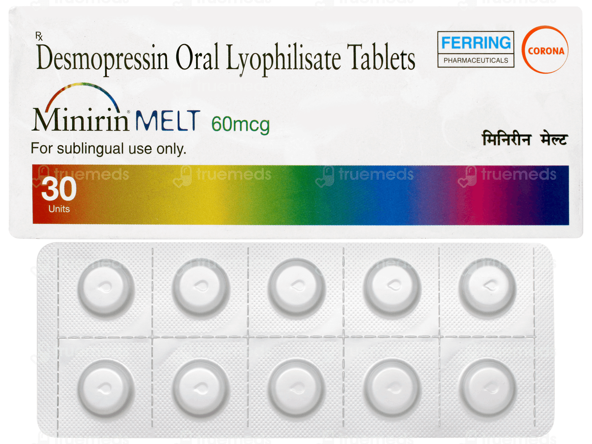 Minirin Melt 60 Mcg Tablet 10 - Uses, Side Effects, Dosage, Price ...