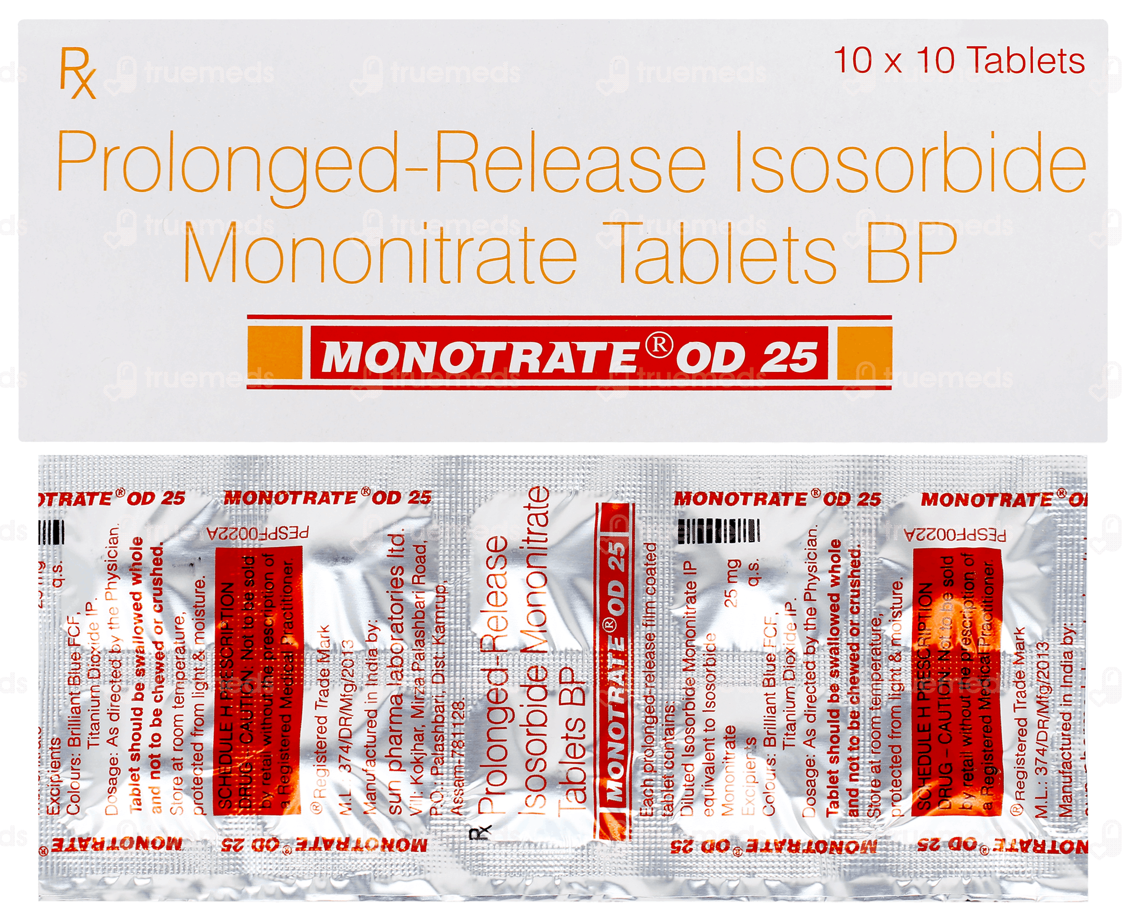 Monotrate Od 25 MG | Order Monotrate Od 25 MG Tablet Online at Truemeds