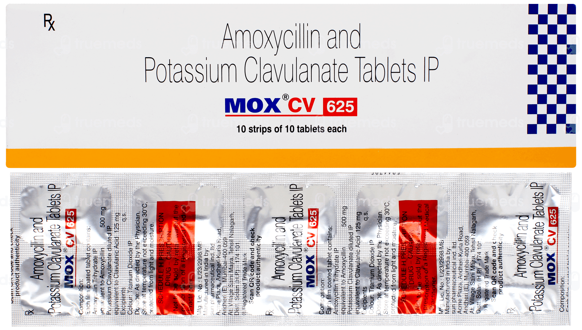 Mox Cv 625 Tablet – Treat Respiratory & Skin Bacterial Infections