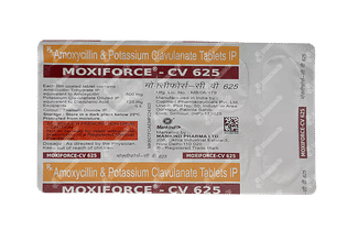 Moxiforce CV 625 Tablet: Uses, Side Effects, Price & Substitutes