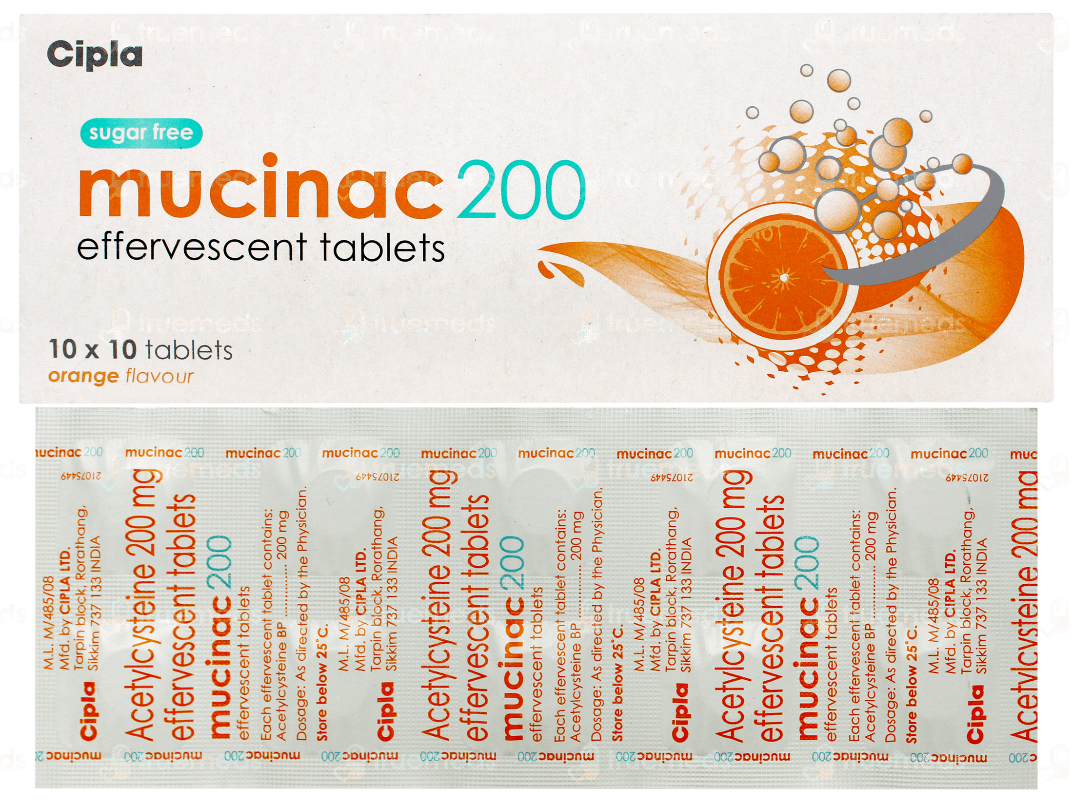 Mucinac 200 MG | Order Mucinac 200 MG Tablet Online at Truemeds