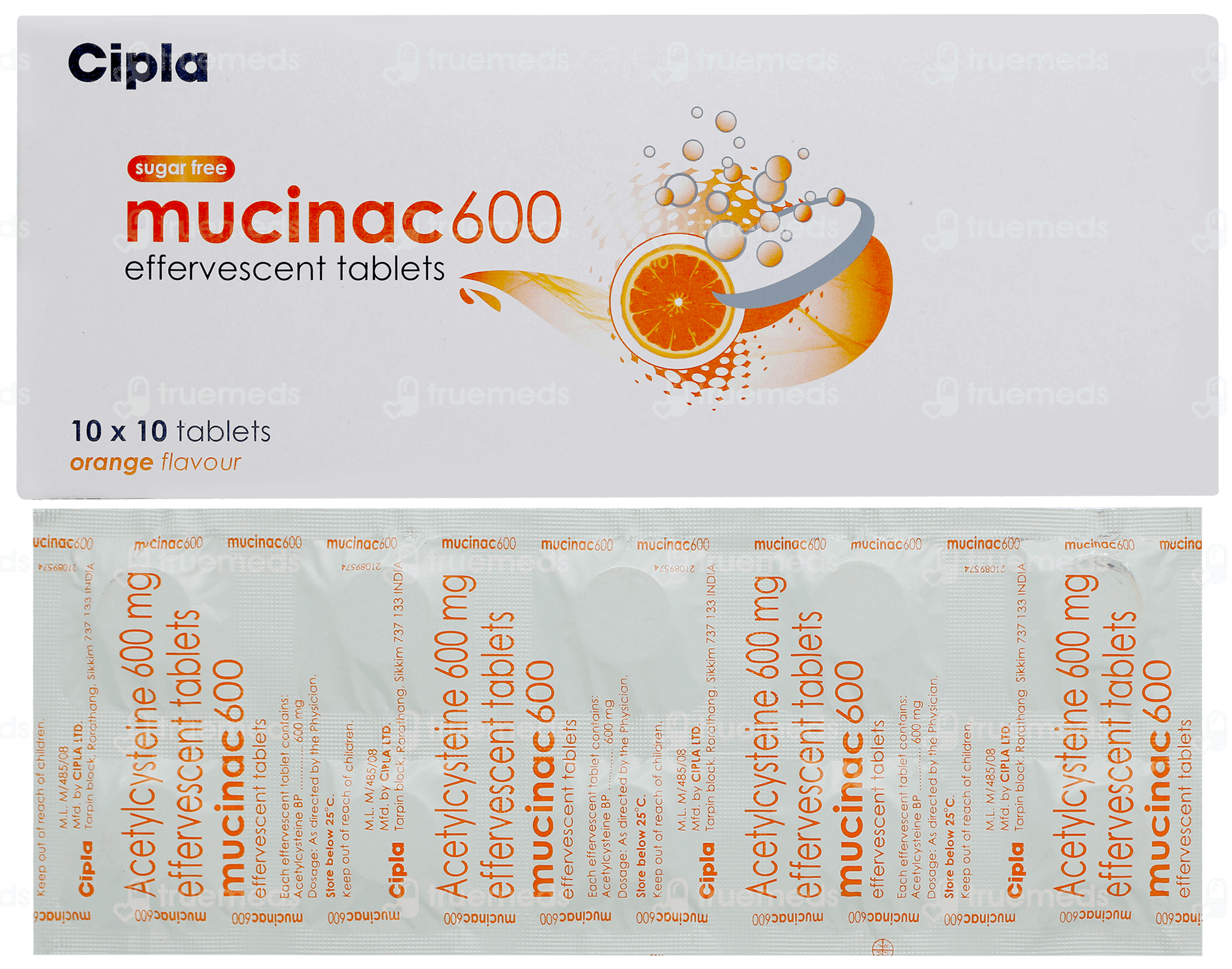 Mucinac 600 Effervescent Tablet: Uses, Side Effects, Price & Substitutes