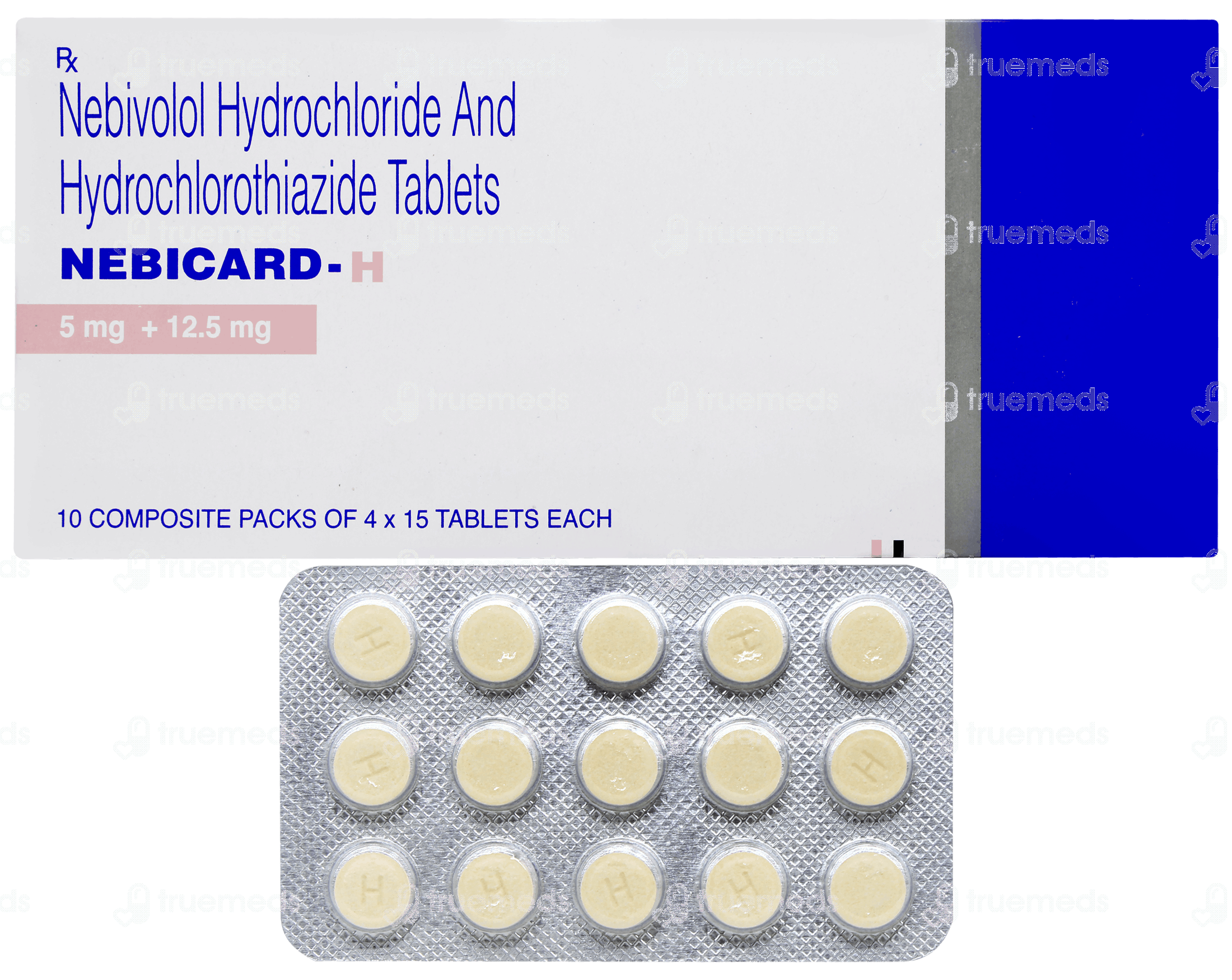 Nebicard H 5/12.5 MG | Order Nebicard H 5/12.5 MG Tablet Online at Truemeds