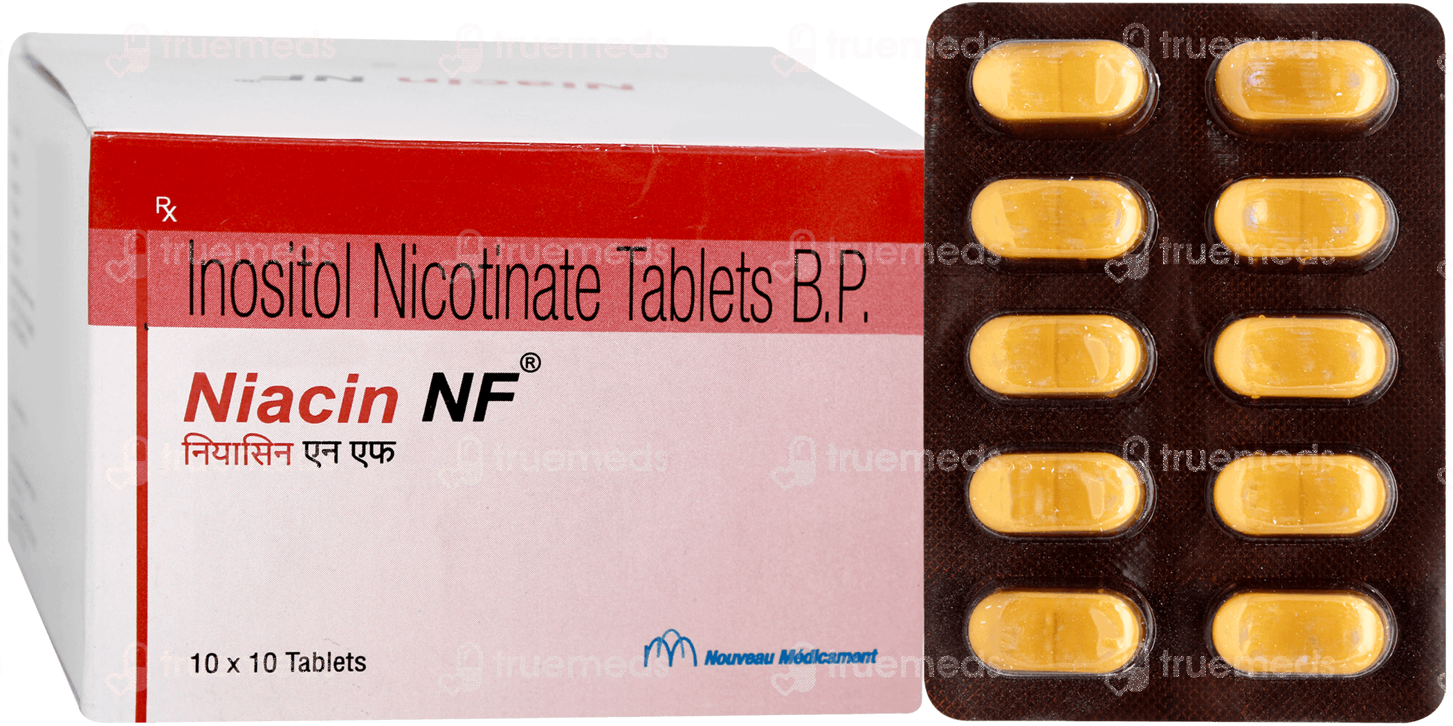 Niacin Nf 1000 Mg Tablet 10 - Uses, Side Effects, Dosage, Price | Truemeds