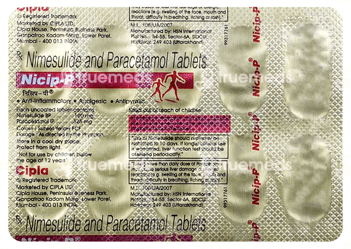 Nicip P Tablet – Pain Relief