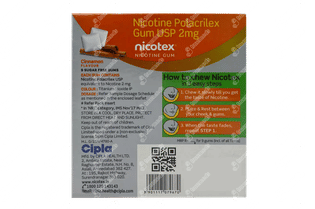 Nicotex Cinnamon 2 Mg Tablet 9 - Uses, Side Effects, Dosage, Price ...