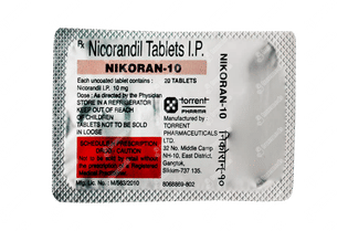 Nikoran 10 Mg Tablet 20 - Uses, Side Effects, Dosage, Price | Truemeds