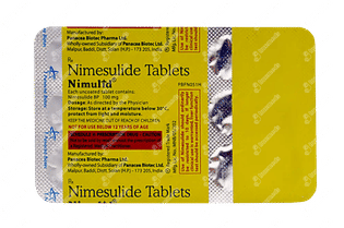 Nimulid 100 Mg Tablet 15 - Uses, Side Effects, Dosage, Price | Truemeds
