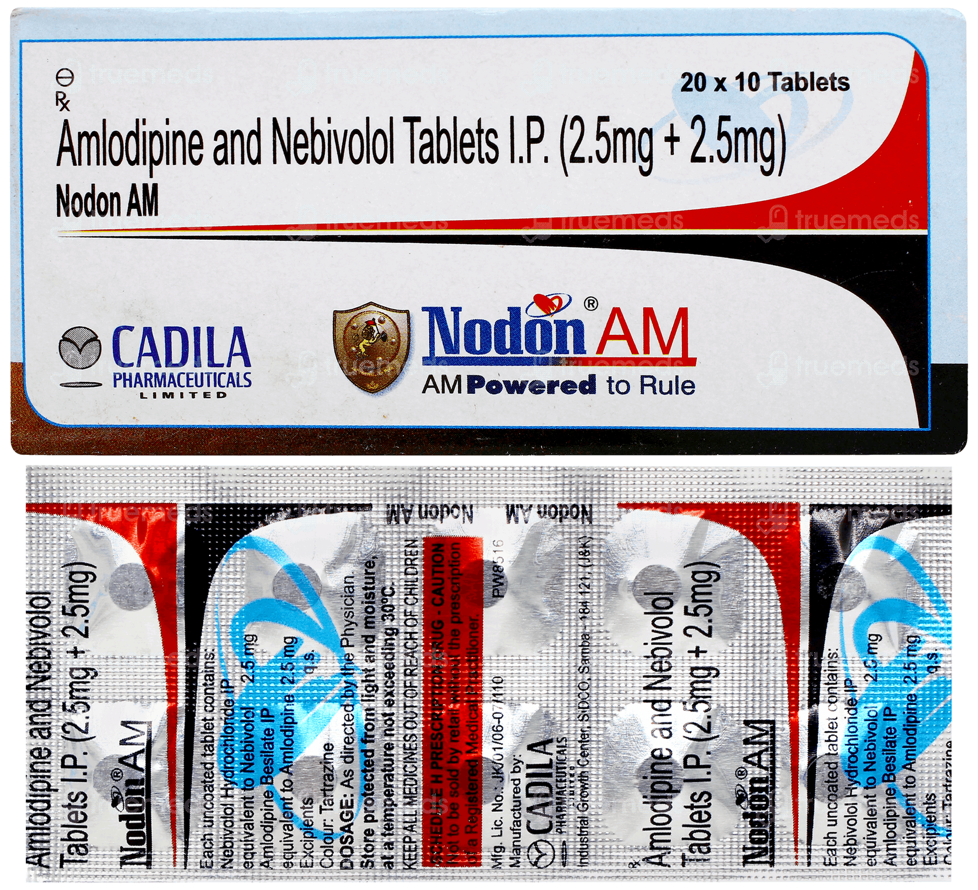 Nodon Am 2.5/2.5 MG | Order Nodon Am 2.5/2.5 MG Tablet Online at Truemeds