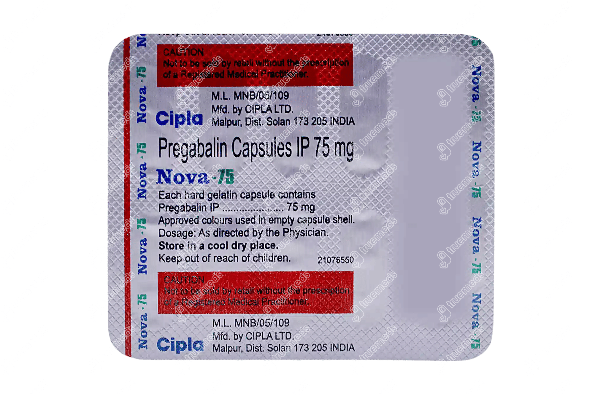 Nova 75 MG | Order Nova 75 MG Capsule Online at Truemeds